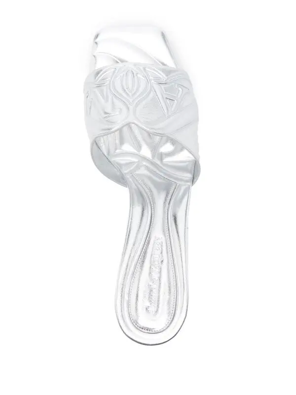 Alexander McQueen Seal Open-toe Sandals - Silver