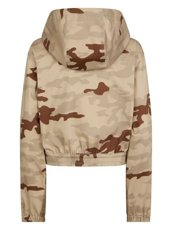 Dsquared2 Camouflage Print Hooded Jacket - Neutrals
