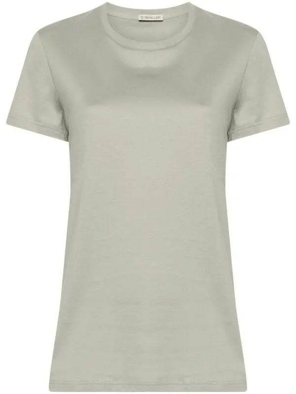 Moncler Logo-patch Cotton T-shirt - Green