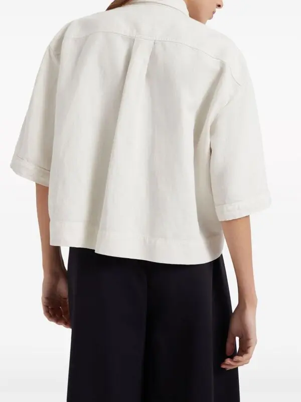 Brunello Cucinelli Short-sleeve Cotton-linen Jacket