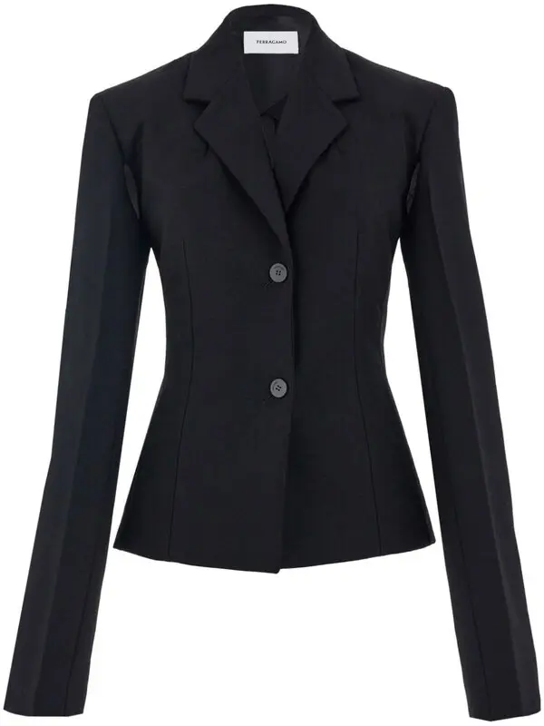 FERRAGAMO Wool-blend Blazer With Split Sleeves