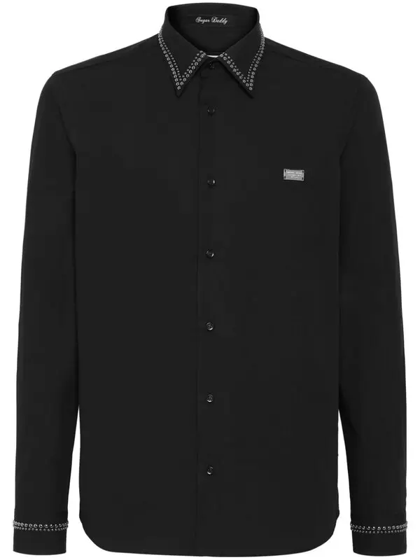 Philipp Plein Logo-plaque Cotton Shirt