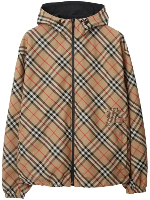 Burberry Vintage Check Reversible Hooded Jacket - Brown