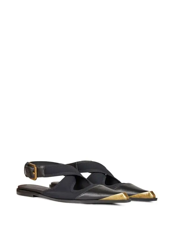 Etro Pointed Slingback Ballerina Shoes