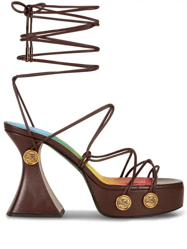 Etro Tie-fastening Platform Sandals