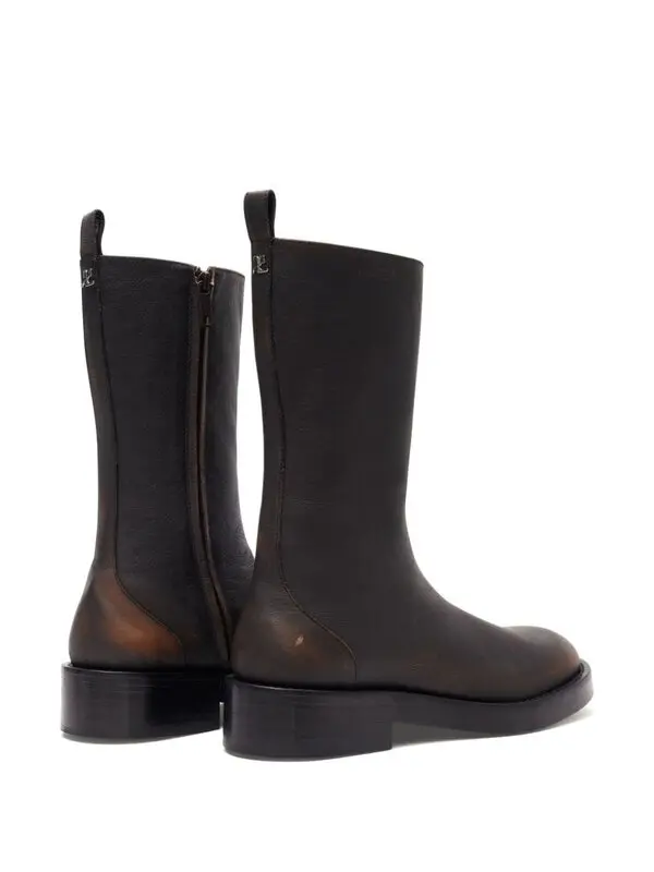 COURREGES Rider Patina Leather Boots