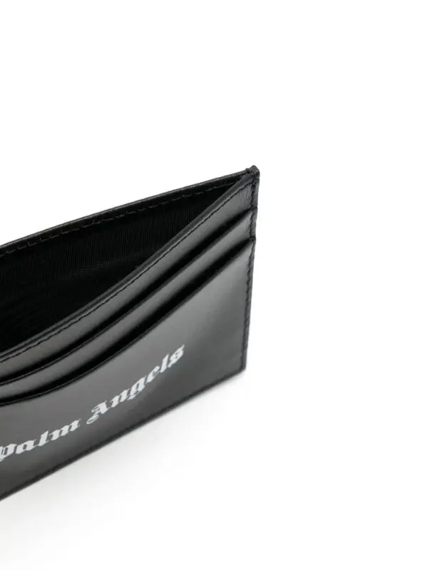 Palm Angels Logo-print Leather Cardholder