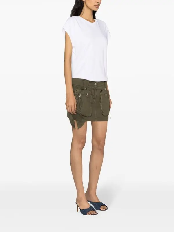 Blumarine Mid-rise Twill Miniskirt