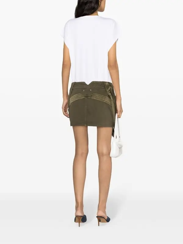 Blumarine Mid-rise Twill Miniskirt