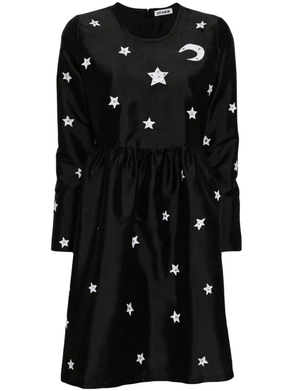 Batsheva Luna Star-embroidered Minidress