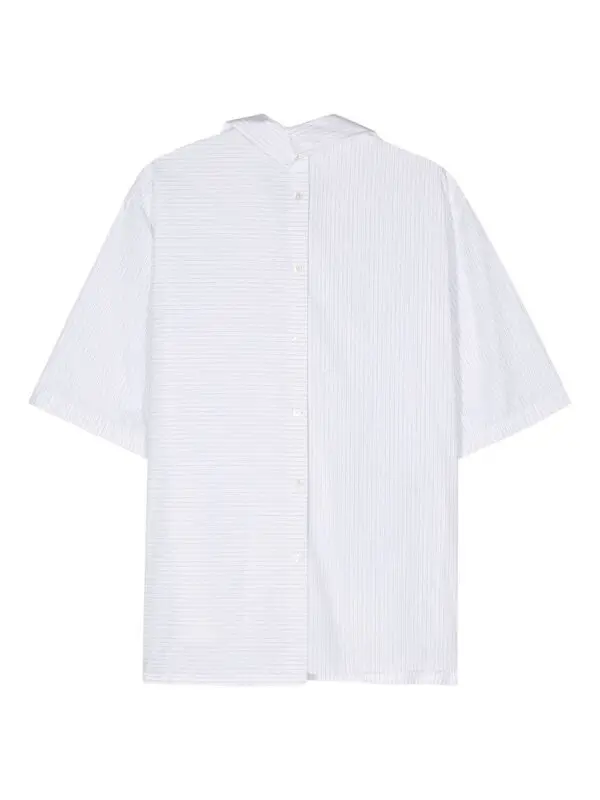 LANVIN Bird-appliqué Pinstriped Shirt