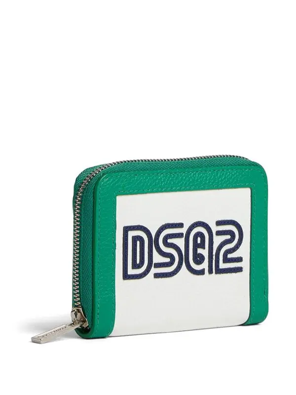 Dsquared2 Logo-embroidered Leather Wallet