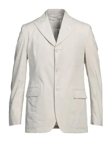 LARDINI Single-breasted Blazer - Cream