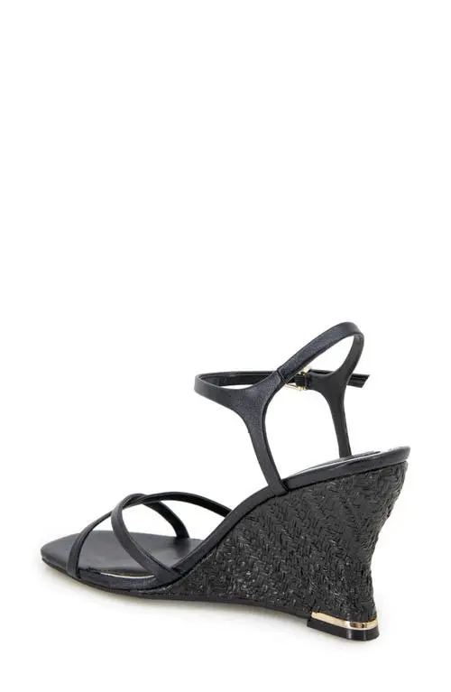 KENNETH COLE Freya Wedge Sandal - Black
