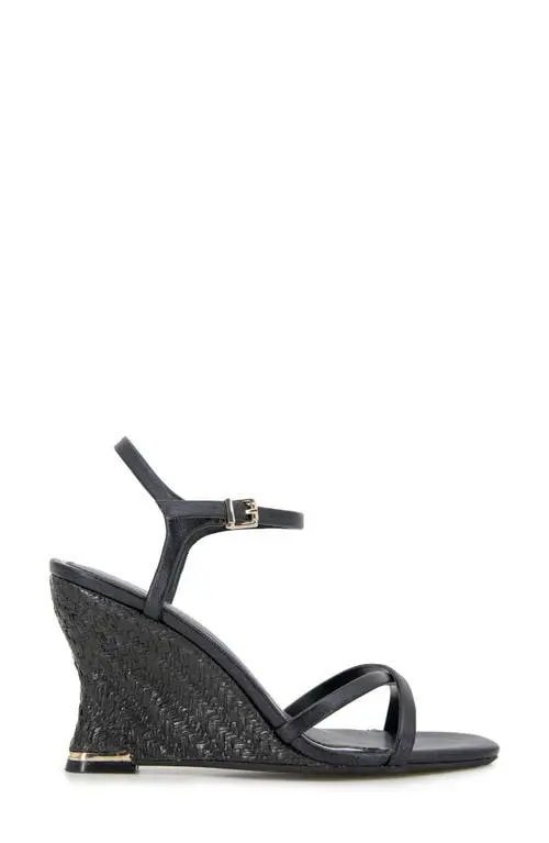 KENNETH COLE Freya Wedge Sandal - Black