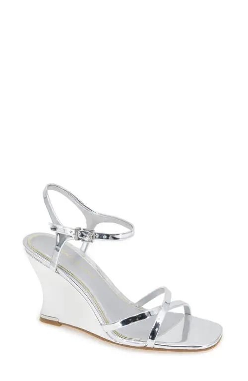 KENNETH COLE Freya Wedge Sandal - Silver