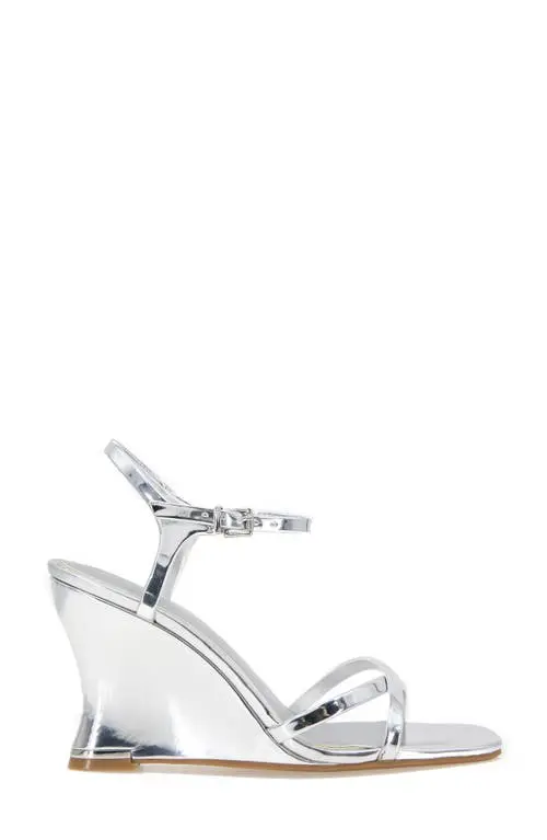 KENNETH COLE Freya Wedge Sandal - Silver
