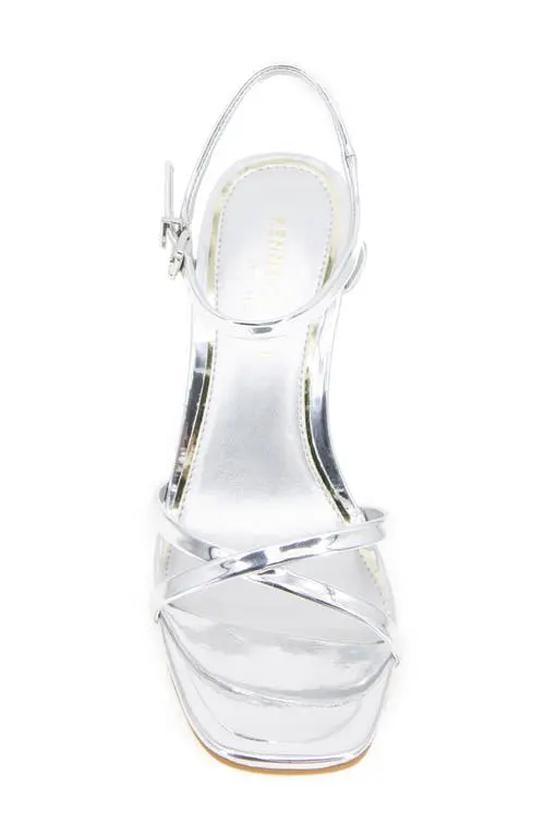 KENNETH COLE Freya Wedge Sandal - Silver