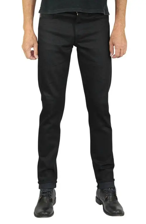 HIROSHI KATO The Pen Slim 14-ounce Stretch Selvedge Jeans - Black Raw