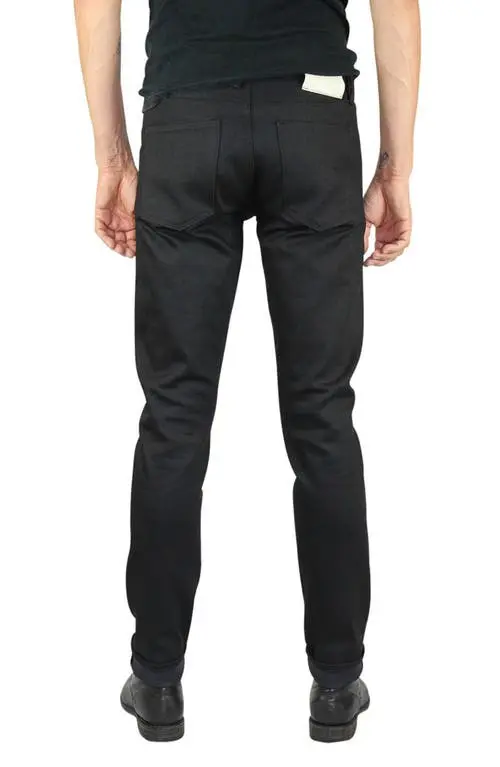HIROSHI KATO The Pen Slim 14-ounce Stretch Selvedge Jeans - Black Raw