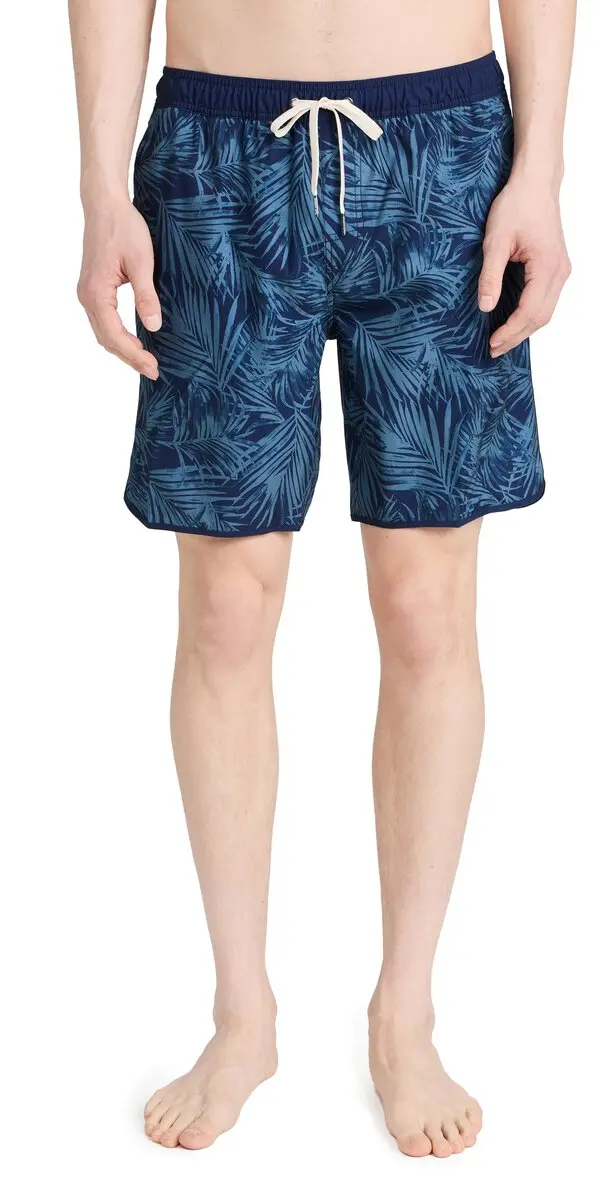 FAIR HARBOR The Anchor Swim Trunks - Grey Floral
