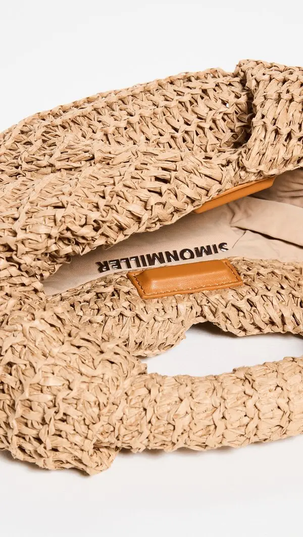 Simonmiller Raffia Lopsy Bag - Natural | Editorialist