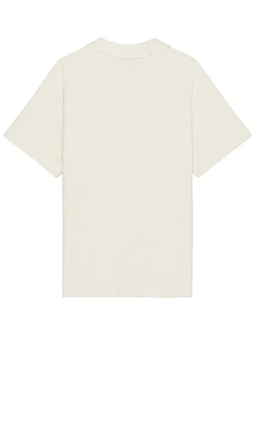 RHYTHM Vintage Terry Polo In Cream - Natural