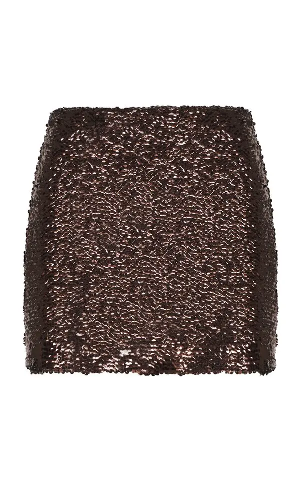 ANDRES OTALORA Piedra Del Sol Sequined Mini Skirt