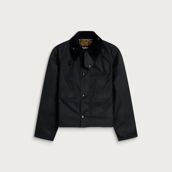 Barbour Sl Spey Waxed Cotton Jacket - Navy