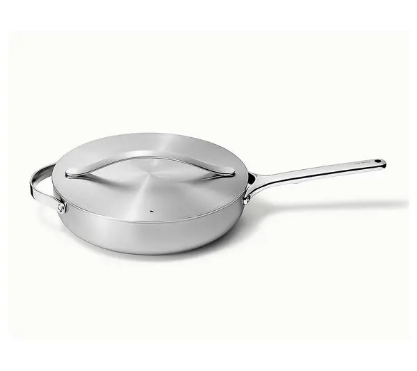 CARAWAY Home 4.5qt Stainless Steel Saute Pan W/ Lid - Silver