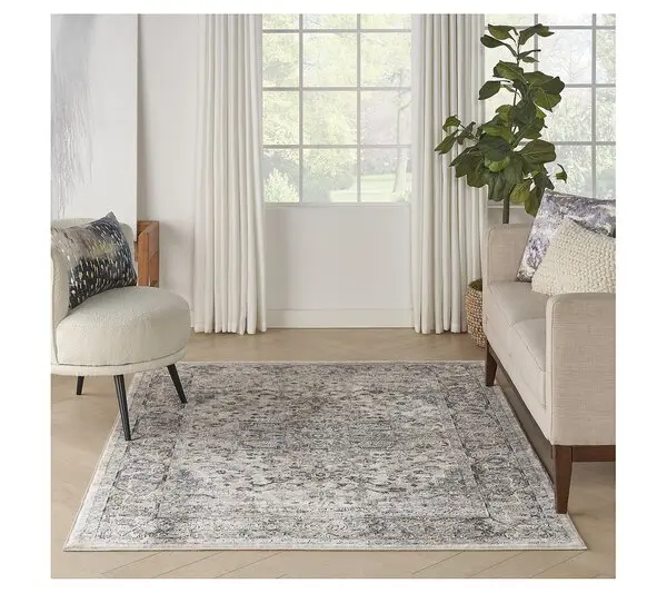 NOURISON HOME Concerto Ivory/grey 5' X 7' Cnc05 Rug - One-color