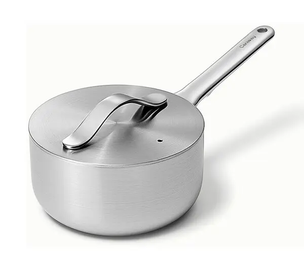 CARAWAY Home 1.75qt Stainless Steel Saucepan W/ Lid - Silver
