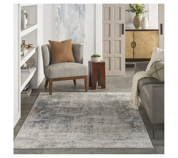NOURISON HOME Concerto Blue/beige 5' X 7' Rug - One-color