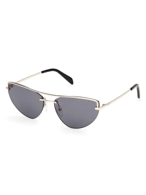 Emilio Pucci 59mm Cat-eye Sunglasses - Gold Smoke