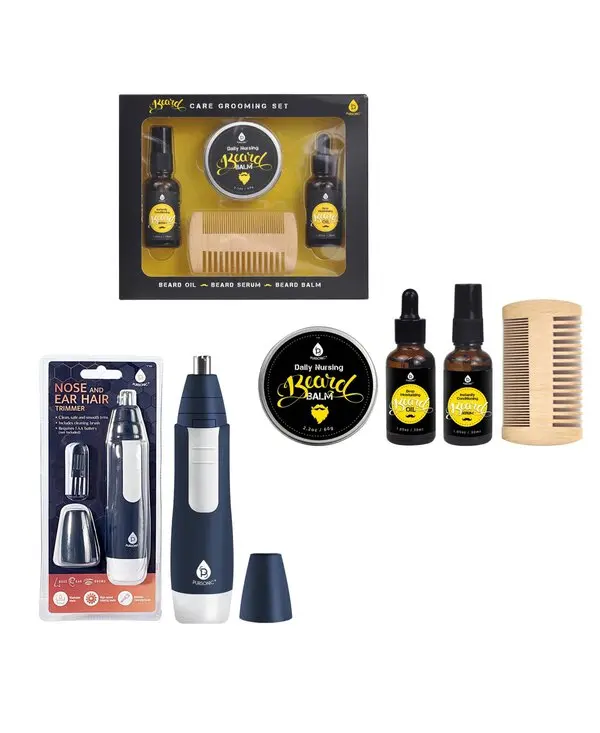 PURSONIC Ultimate Beard Care Kit: Grooming Essentials For A Perfect Beard - Multicolor