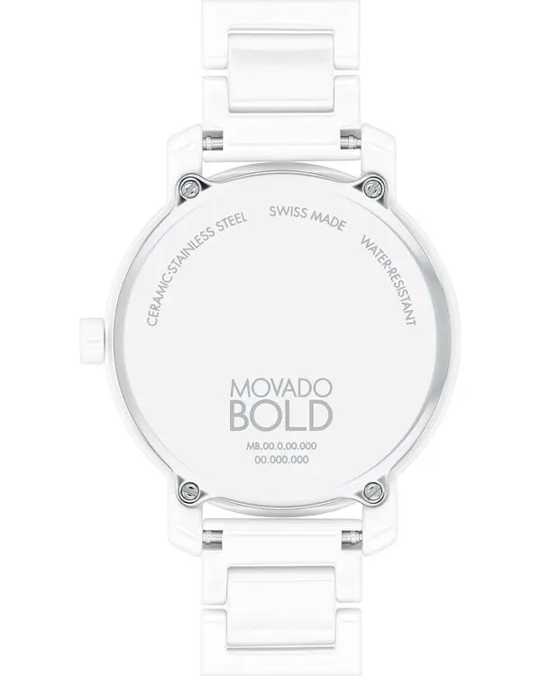 Movado Bold Evolution 2.0 Watch, 34mm - White