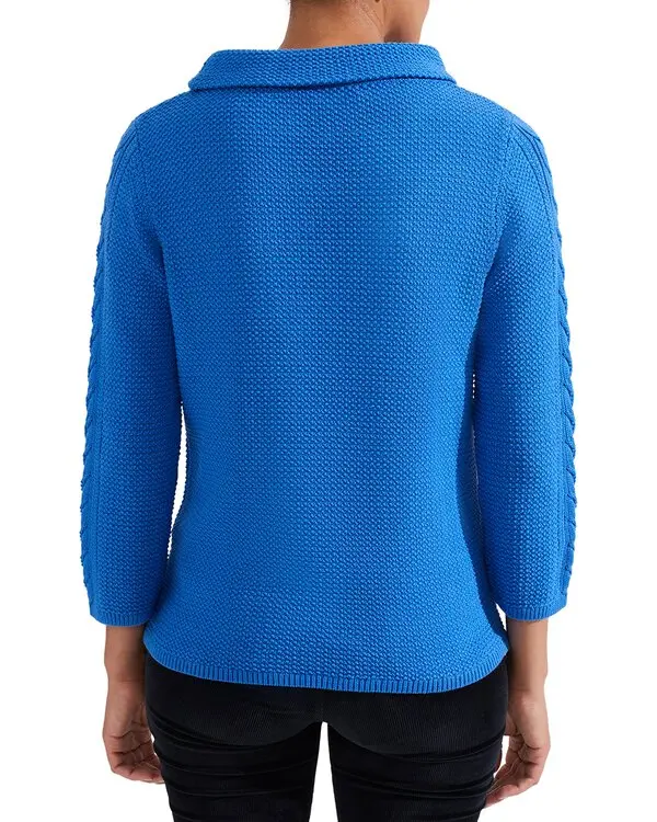 HOBBS LONDON Camilla Cable Jumper - Fjord Blue
