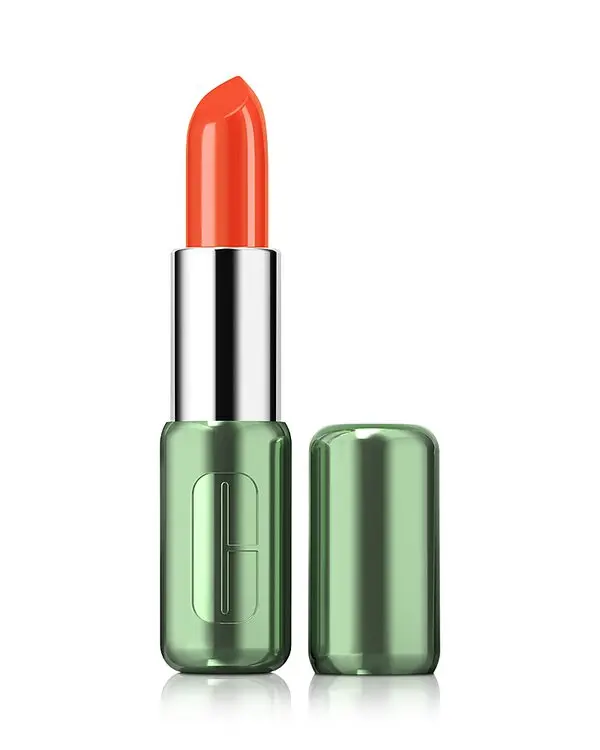 CLINIQUE Pop Shine Longwear Lipstick - Flame Pop
