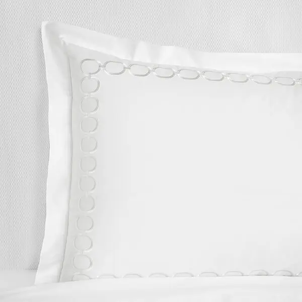 SFERRA Catena Sham, Boudoir - White/luna