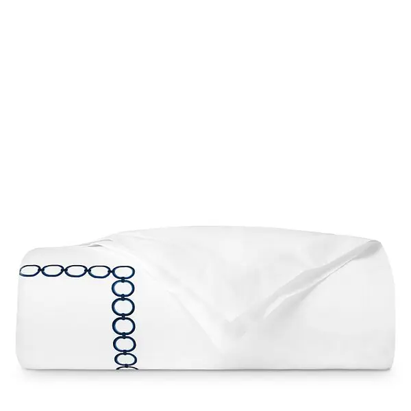 SFERRA Catena Duvet Cover - White/navy