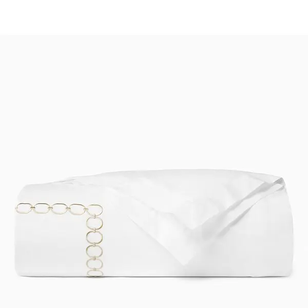 SFERRA Catena Duvet Cover - White/sand