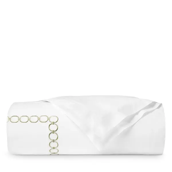SFERRA Catena Duvet Cover - White/willow