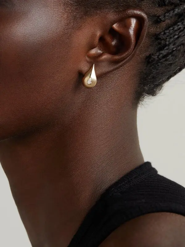 Mateo Water Droplet Diamond Earrings