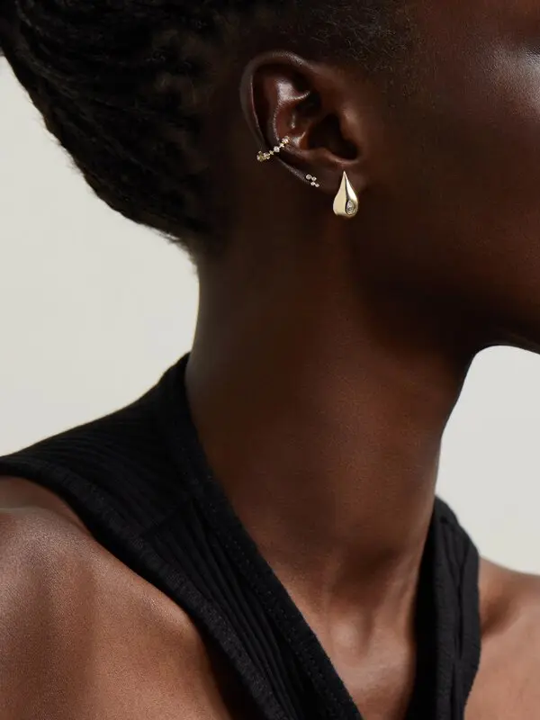 Mateo Water Droplet Diamond Earrings