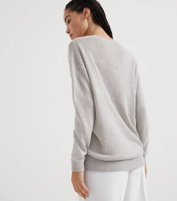 Brunello Cucinelli Diamond Yarn Monili-detail Sweater