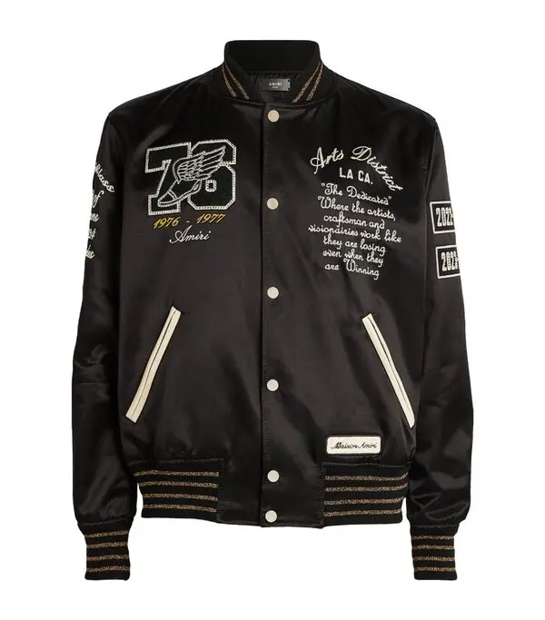 Amiri Embellished Eagle Bomber Jacket