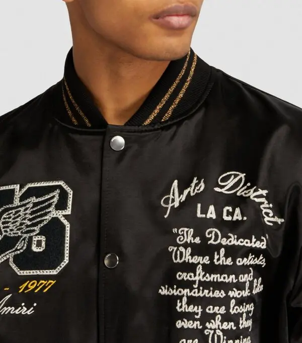 Amiri Embellished Eagle Bomber Jacket