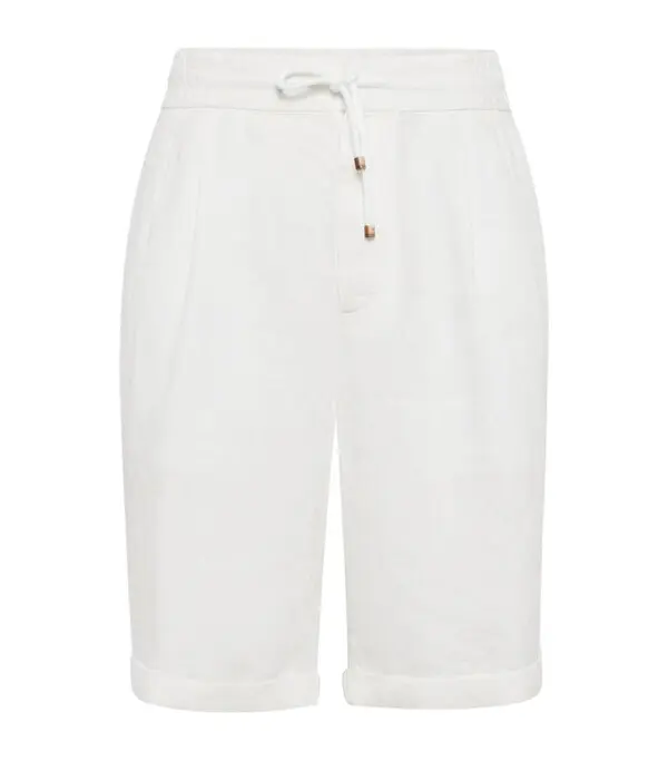 Brunello Cucinelli Linen Bermuda Shorts