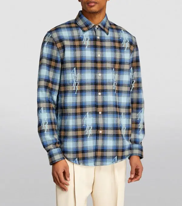 Amiri Cotton Logo Flannel Shirt