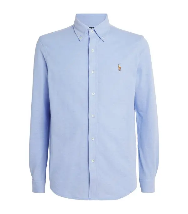 Polo Ralph Lauren Cotton Mesh Oxford Shirt - Blue